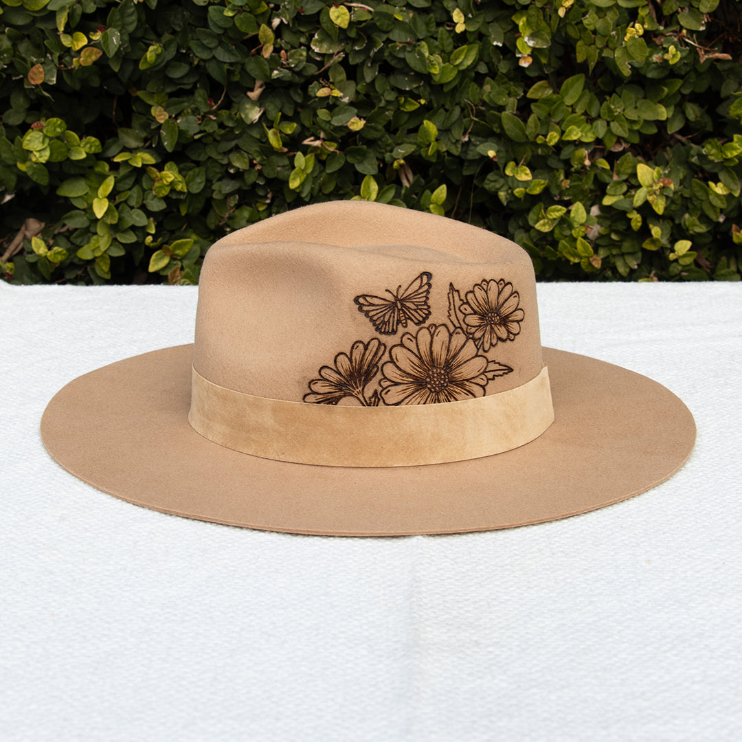 Daisy Caramel Hat (large) – Madams Handmade
